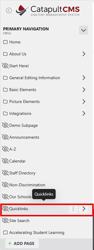 How to Add and Edit Quicklinks